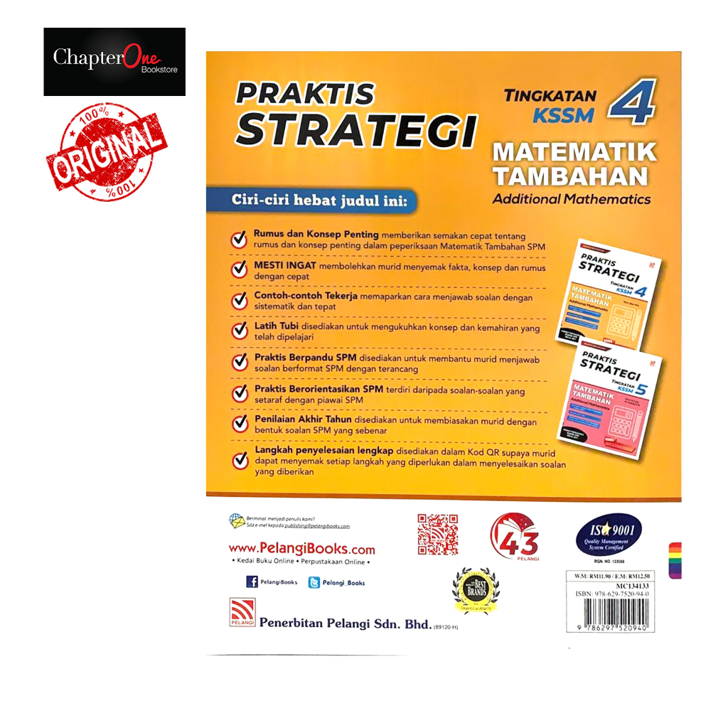 [Pelangi] Praktis Strategi KSSM | Matematik Tambahan / Additional ...