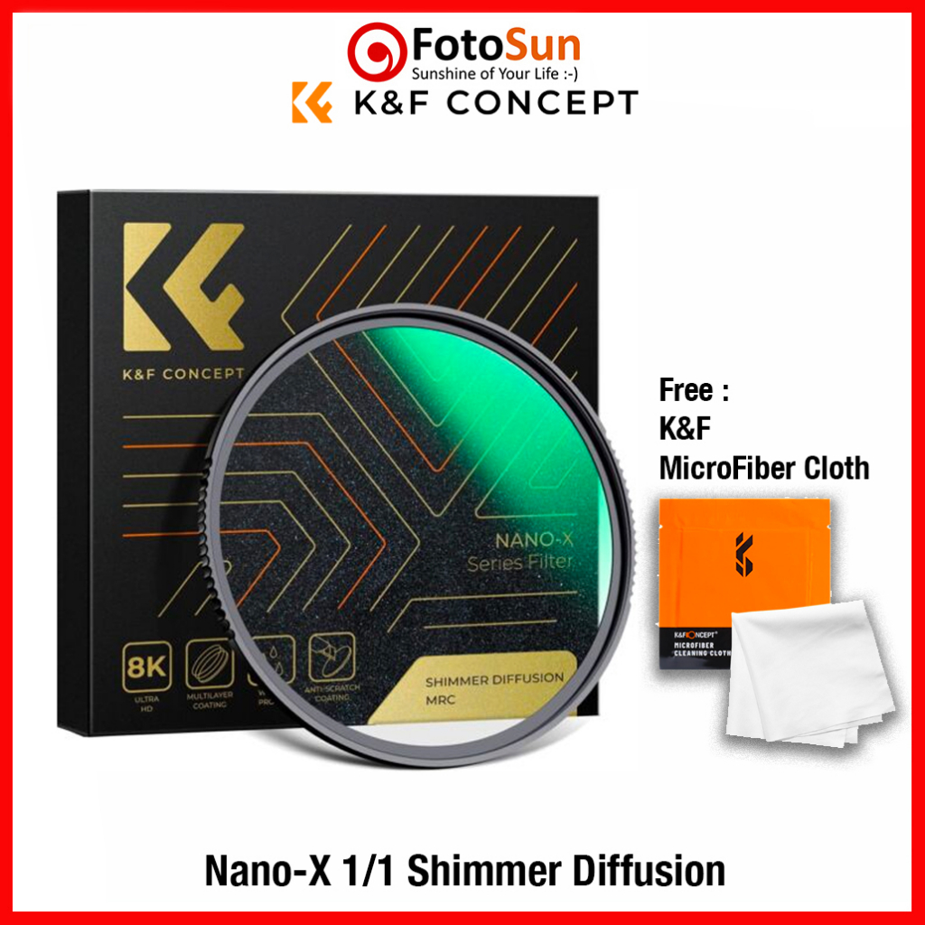 K&F Nano-X Shimmer 1/1 Glimmer glass effect lens filter for glowing ...