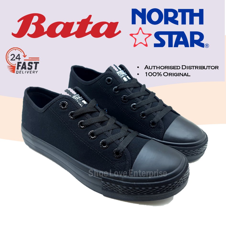 🔥BATA BEST SELLER🔥 Kasut Sekolah Hitam Kanvas North Star Canvas School Shoe 5896303 8896503 学校鞋 ...