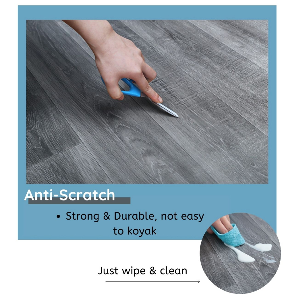 Thick Tebal 2MM Tikar Getah Lantai Modern 3D PVC Flooring Carpet Vinyl ...