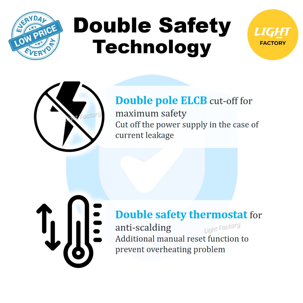 DEKA D50 | DEKA PREMIO Non-Pump Water Heater Instant Heat Water Heater ...