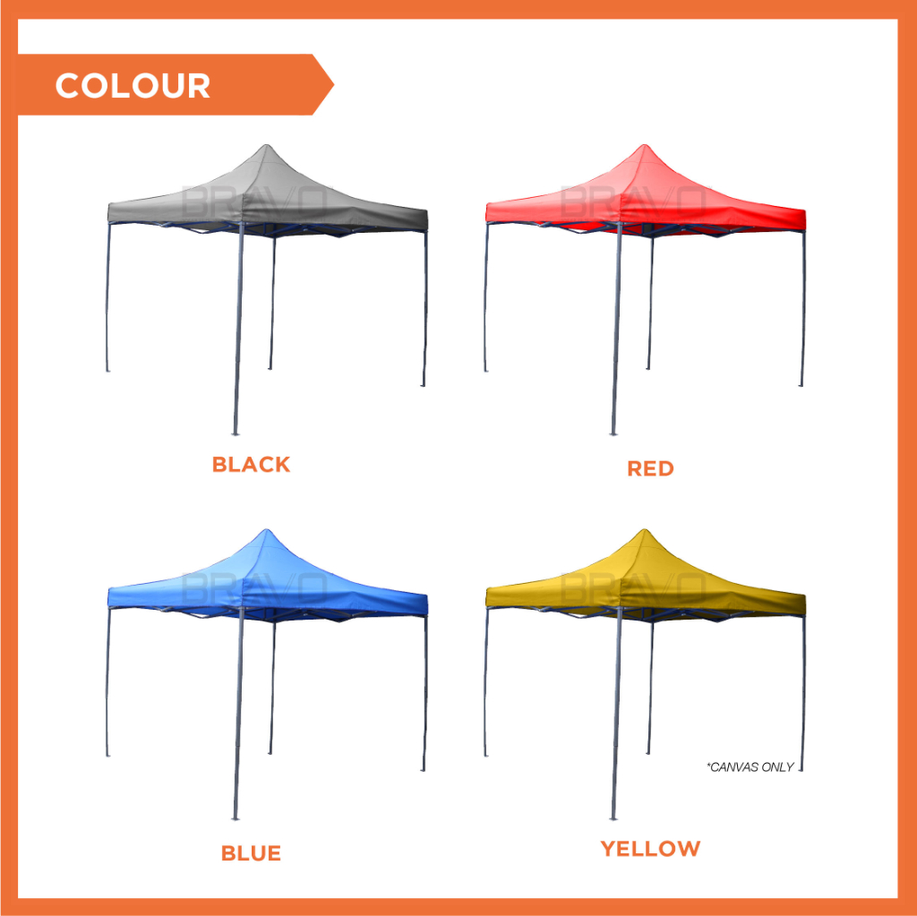Bravo Canopy Kanopi 10x10 Canopy Canvas Khemah Niaga 10x10 Khemah Pasar ...