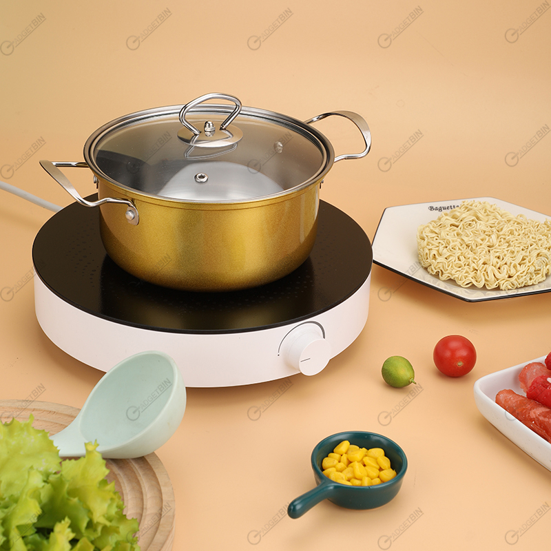 Colourful 5 pcs set Stainless Steel Cooking Pot Set with Glass lid ...
