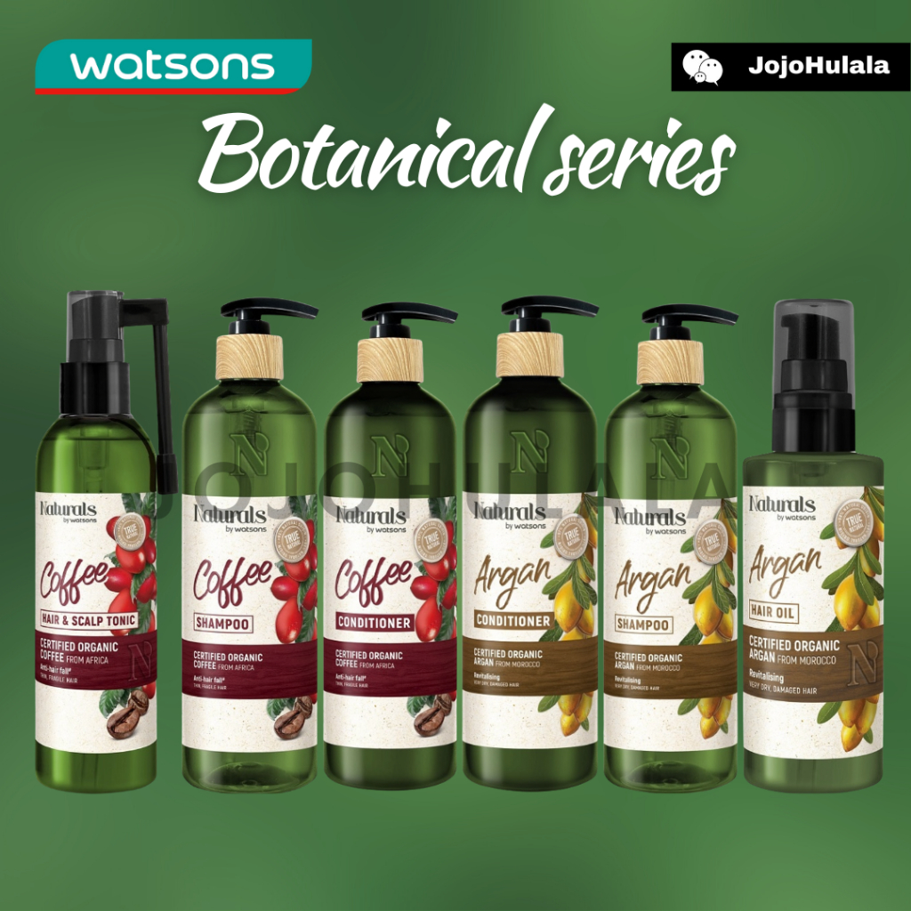 Naturals by Watsons Argan Coffee Refill Shampoo Conditioner 490ml Hair ...