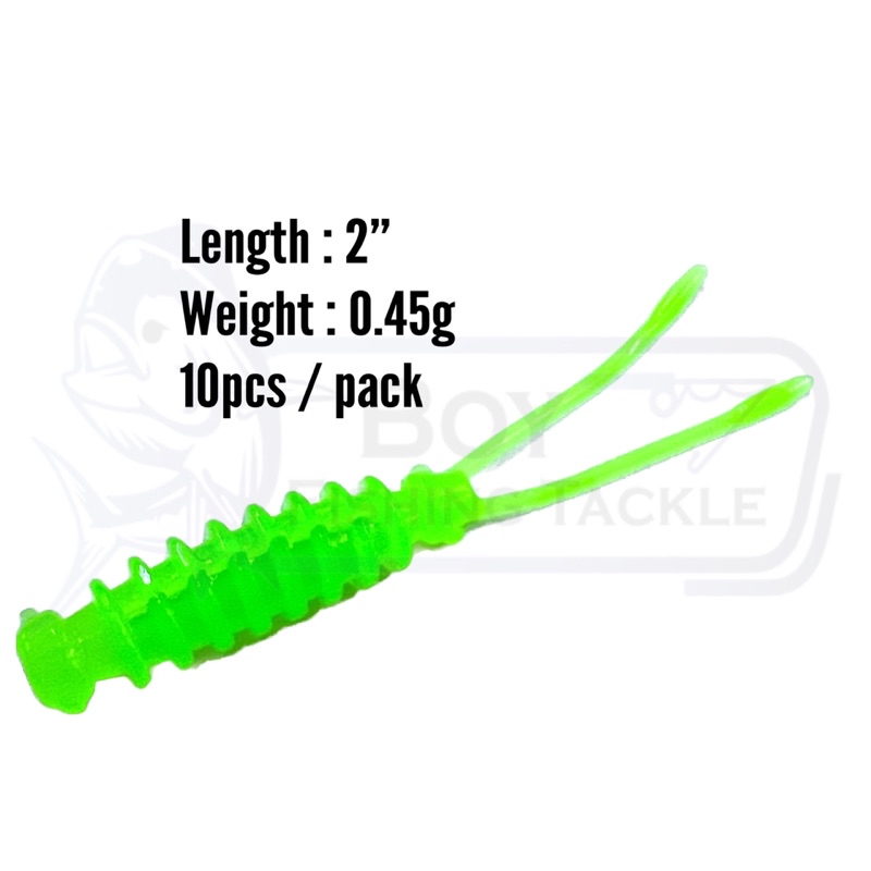 ANYFISH DUO TAILED WORM SOFT LURE SOFT PLASTIC SP 2” AF003 | Shopee ...