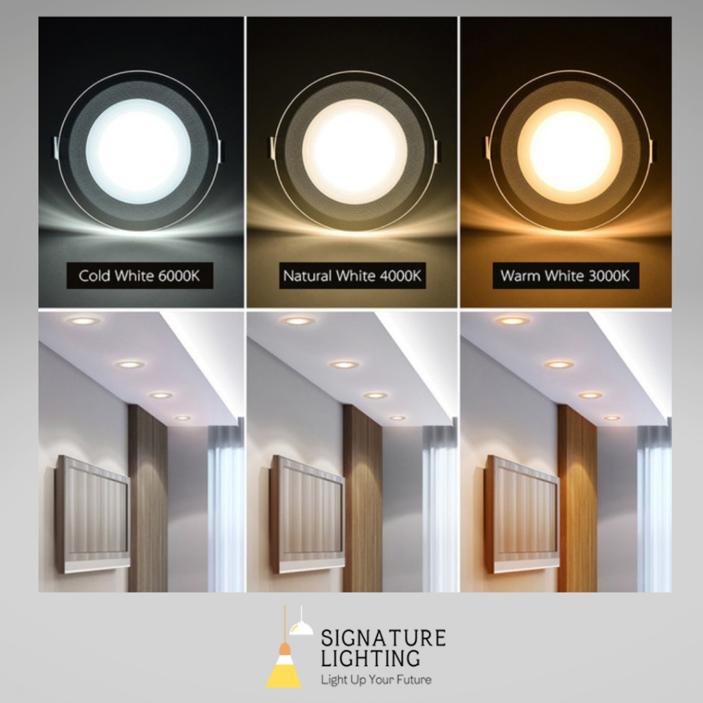 Led Downlight Glass Panel Ceiling Light 18w Round & Square 6inchi 200mm ...