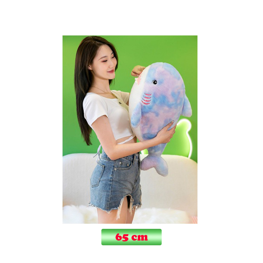JOJOY (M'SIA READY STOCK) Rainbow Shark Soft Plush Stuffed Toy Stuff ...