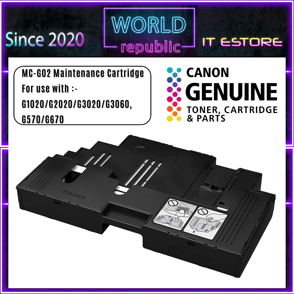Canon Original Maintenance Cartridge - MC-G01 MCG01 MC-G02 MCG02 MC-G03 ...