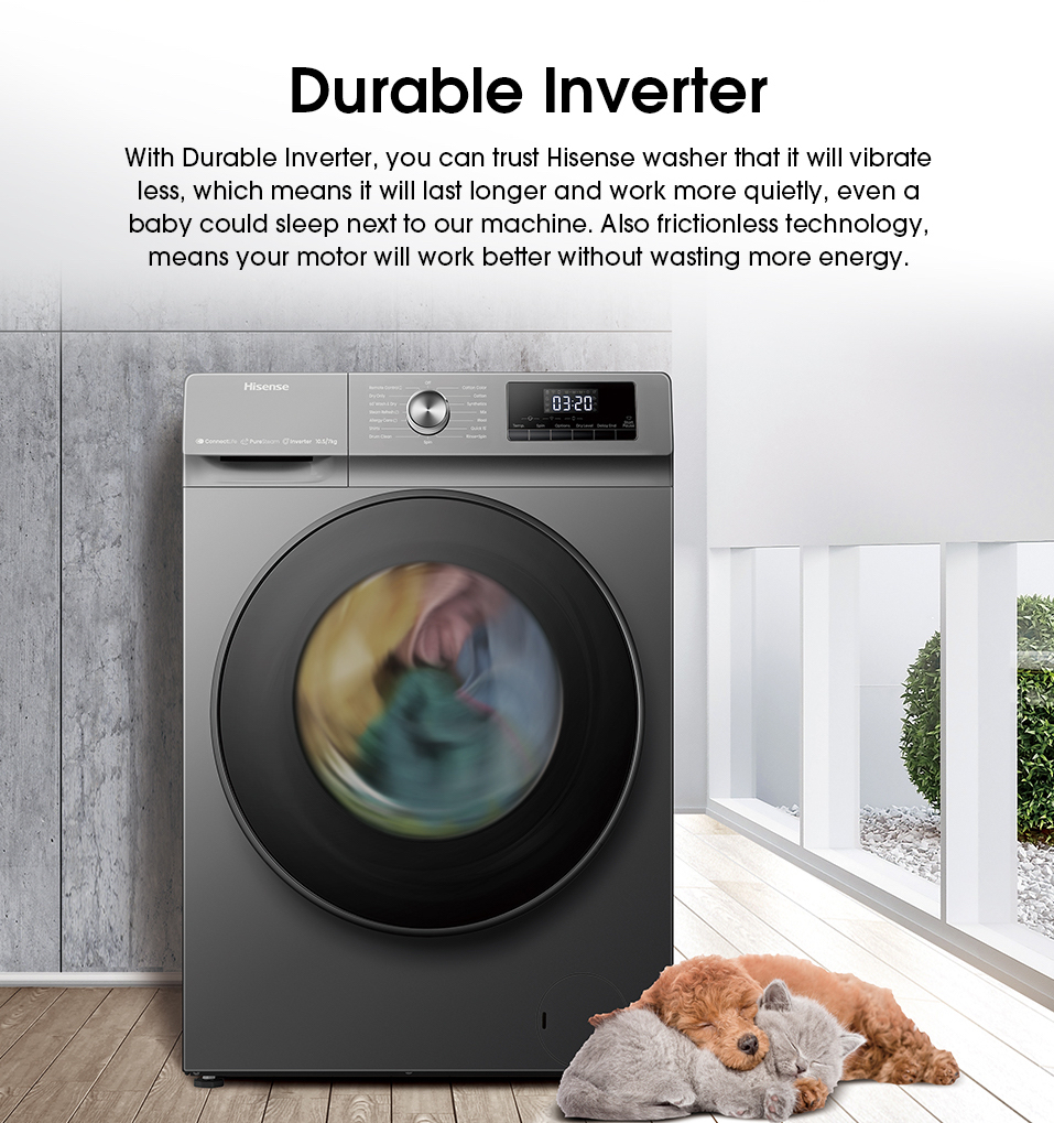 [FREE SHIP] Hisense /TCL Dual Inverter Front Load (10.5KG Washer and ...