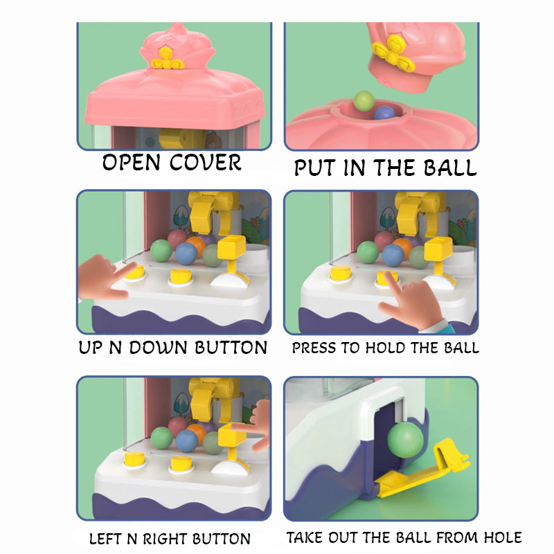 Catch The Ball Game Crane Claw Machine Doll Catching Catcher Arcade ...