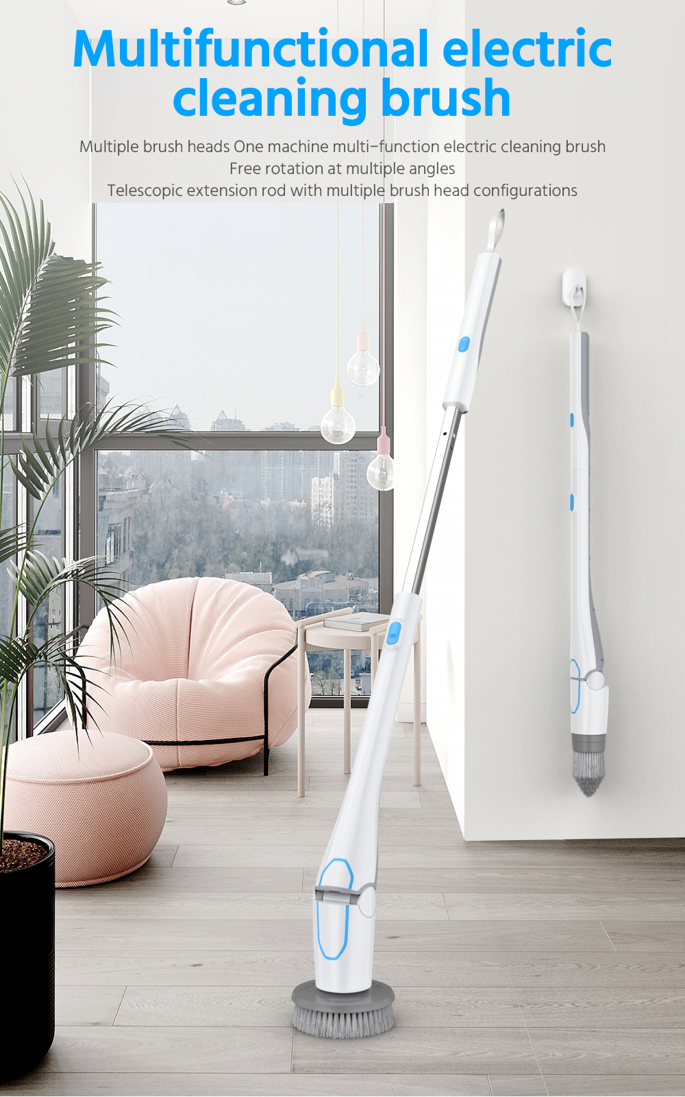 Goodpapa M1 PRO Multiple Brush Heads One Machine Multi-function Electric Cleaning Brush ,Free ...