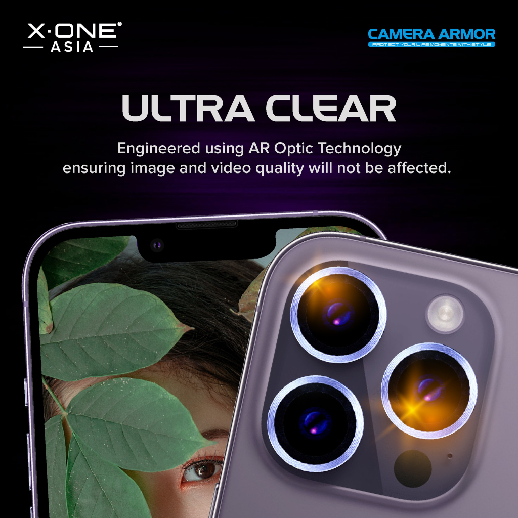 X.One Camera Armor Sapphire Glass Full Coverage Lens Protector for ...