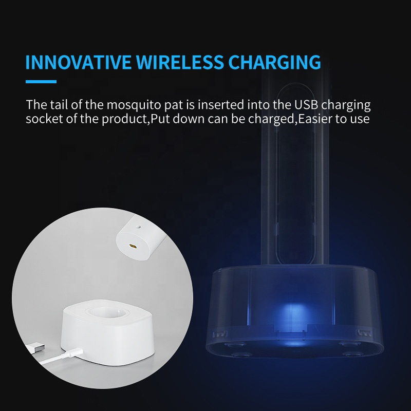 2 in 1 Electric Mosquito Killer Racket Rechargeable Electrical Shock ...