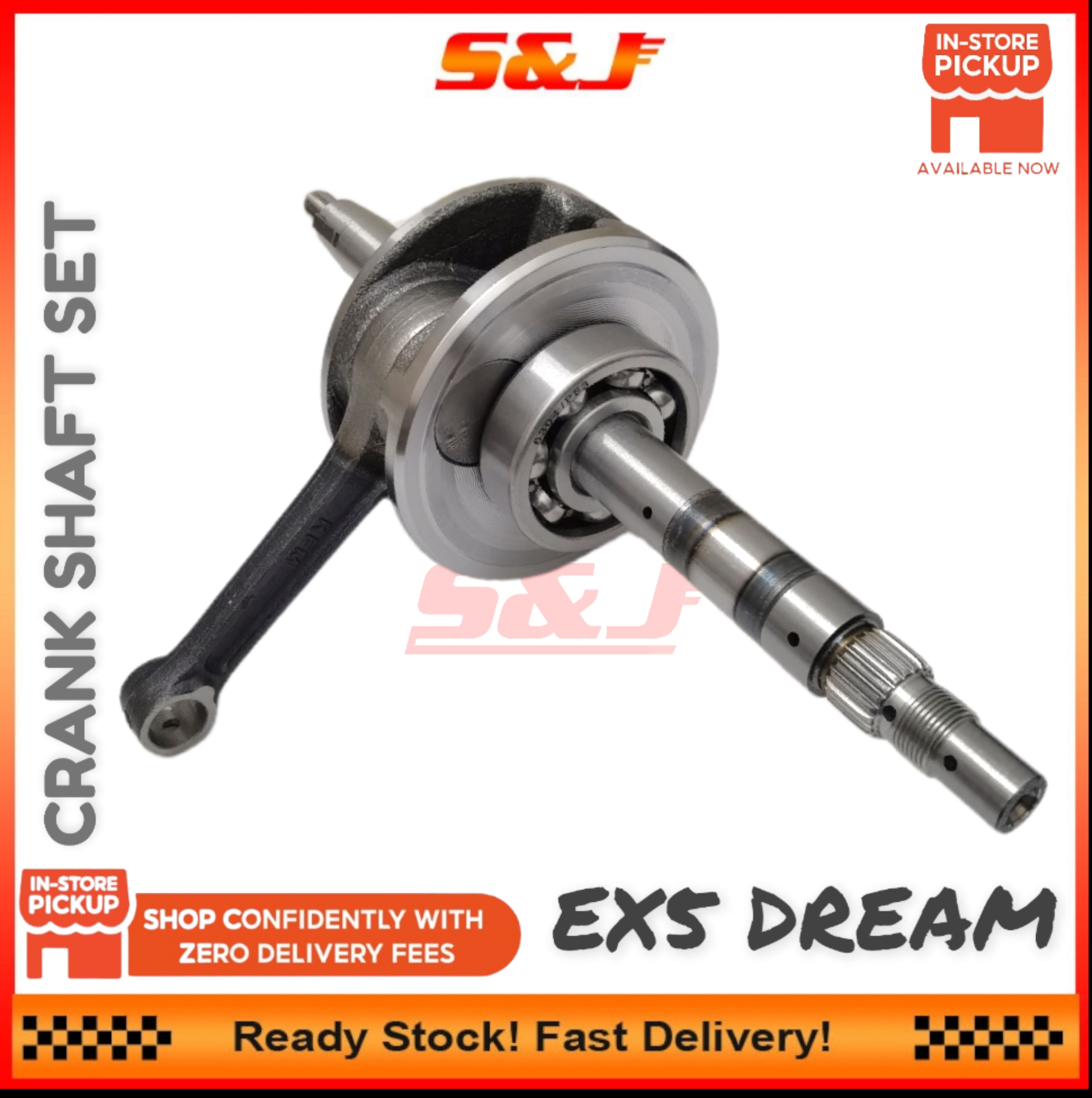 JLM HONDA EX5 DREAM EX5DREAM WAVE100 WAVE100R CRANK SHAFT SET WITH ...