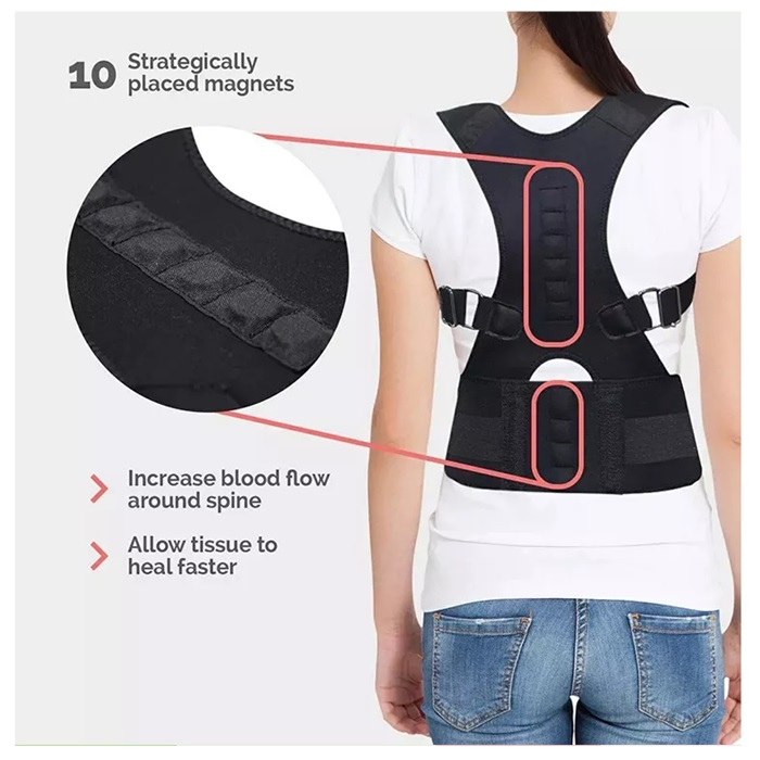 Belt Posture Corrector Lumbar Back Support Unisex Shoulder Correction ...