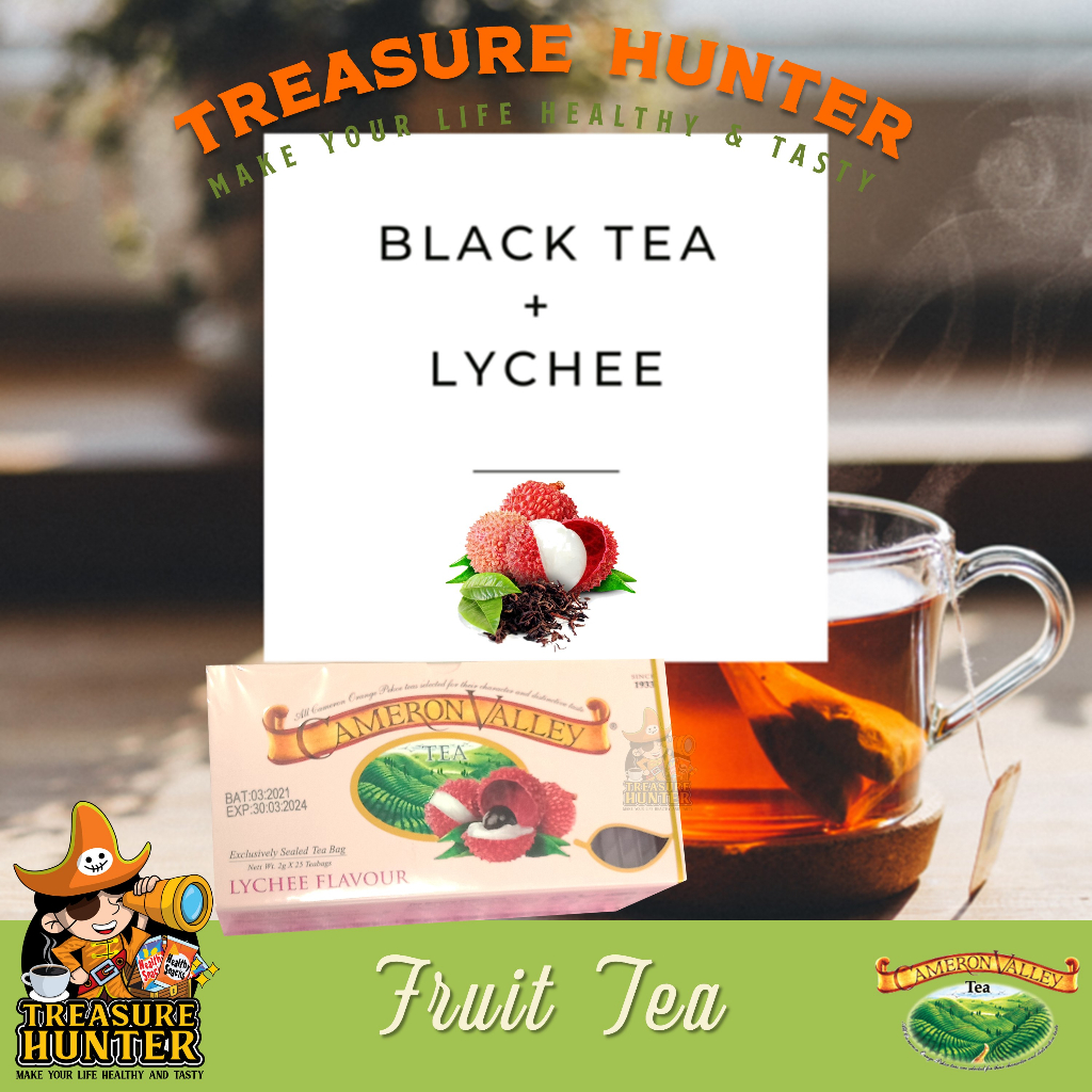 Cameron Valley Lychee Flavour Black Tea 25 Teabag | Shopee Malaysia