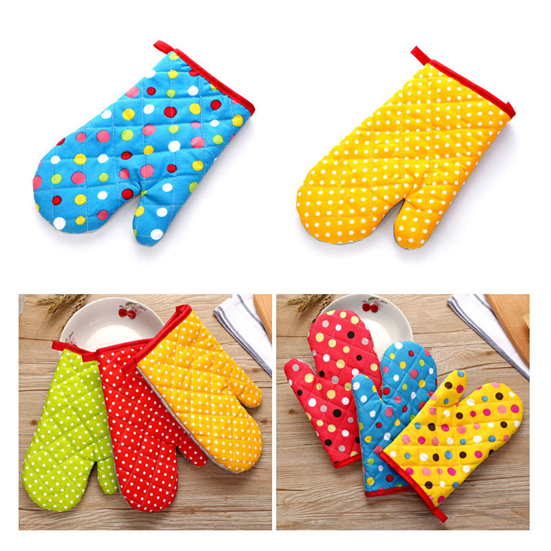 𝗔𝗡𝗧𝗜 𝗦𝗖𝗔𝗟𝗗𝗜𝗡𝗚 》Heat Insulation Baking Gloves Oven Mitts Kitchen ...