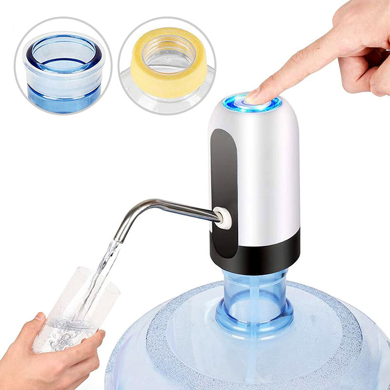 𝗢𝗡𝗘 𝗞𝗘𝗬 𝗢𝗣𝗘𝗥𝗔𝗧𝗘 》 Electric Drinking Water Pump Dispenser Rechargeable ...