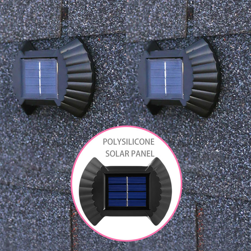 𝗔𝗨𝗧𝗢 𝗢𝗡 𝗢𝗙𝗙 》Solar Shell Wall Light Waterproof LED Fence Lantern Garden ...