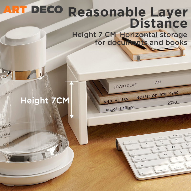 Monitor Stand Desk Organizer L-shape Desktop Rack Office organizer ...