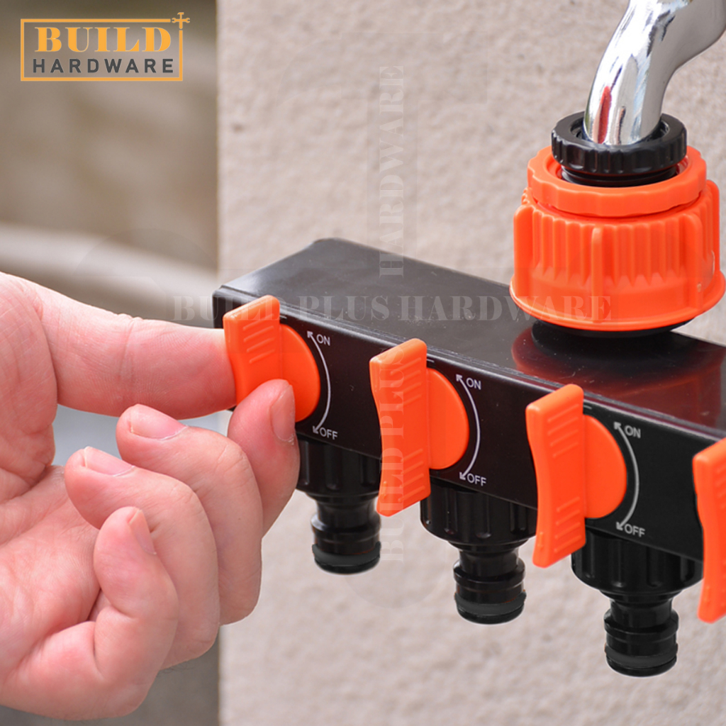 4 Ways Water Outlet Controller With Shut Off Valve Garden Tap Faucet ...