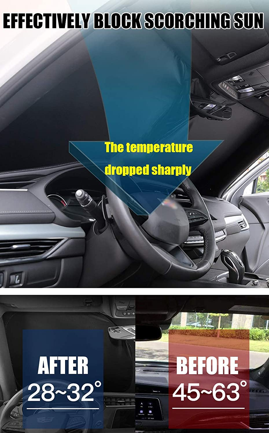 Toyota Veloz Perodua Alza 2022 - 2026 Car Front Windshield Sunshade ...