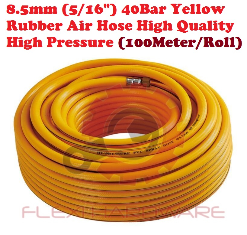 8.5mm (5/16") 40Bar Yellow Rubber Air Hose High Quality High Pressure ...