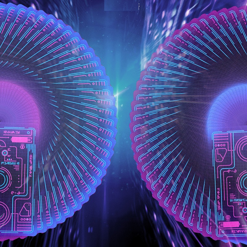 Bicycle Cyberpunk Cybercity/Hardwired Playing Cards USPCC | Shopee Malaysia