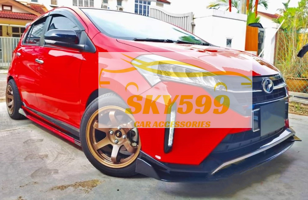 Perodua Myvi 2022-2026 Front Bumper Diffuser Lip Wrap Angle Splitters ...