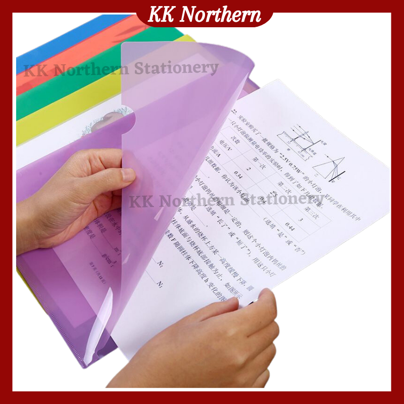 A4 PP Folder Paper Organizer L Shape File A4 Plastic Clear Fail Transparent Document File Holder ...