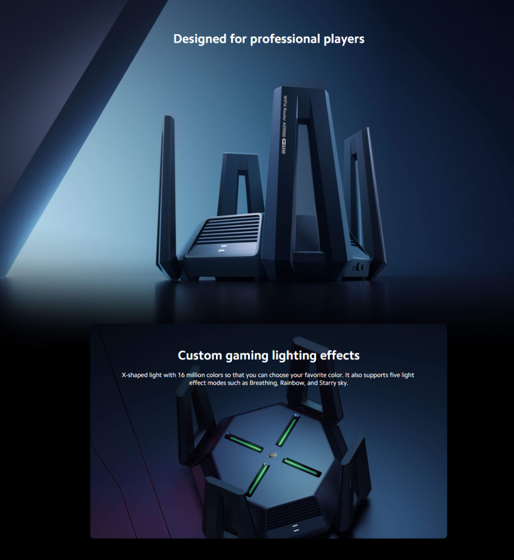 Xiaomi Mi AX9000 Router WiFi 6 | 5Ghz 4K QAM + 160MHz Tri-Band USB3.0 ...