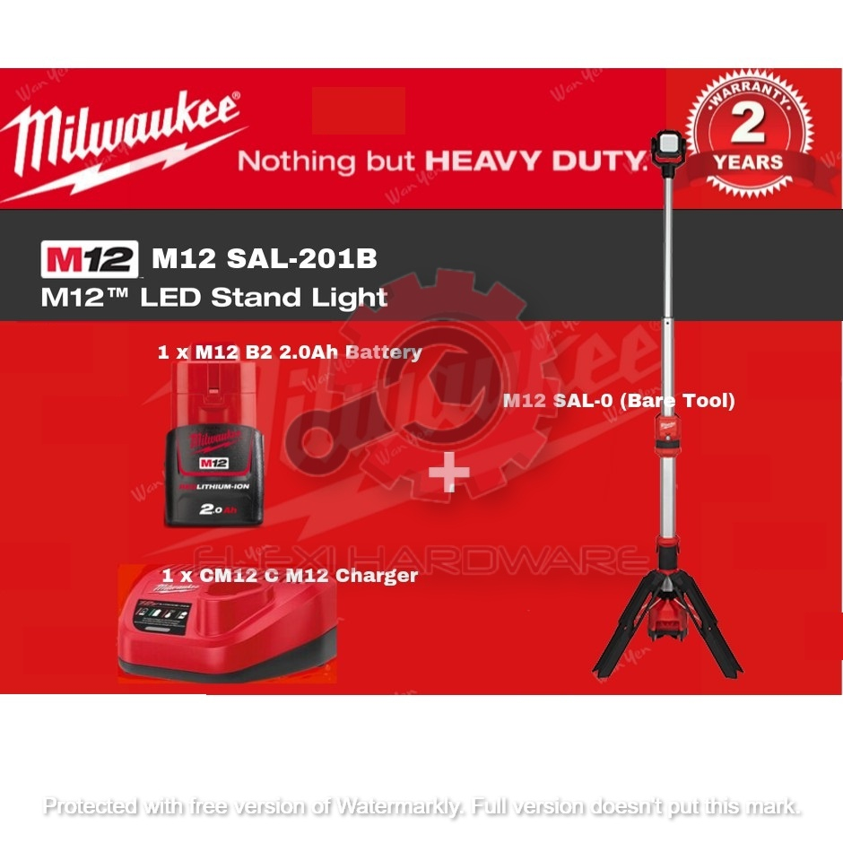 Milwaukee M12 Area Stand Light (M12-SAL) | Shopee Malaysia