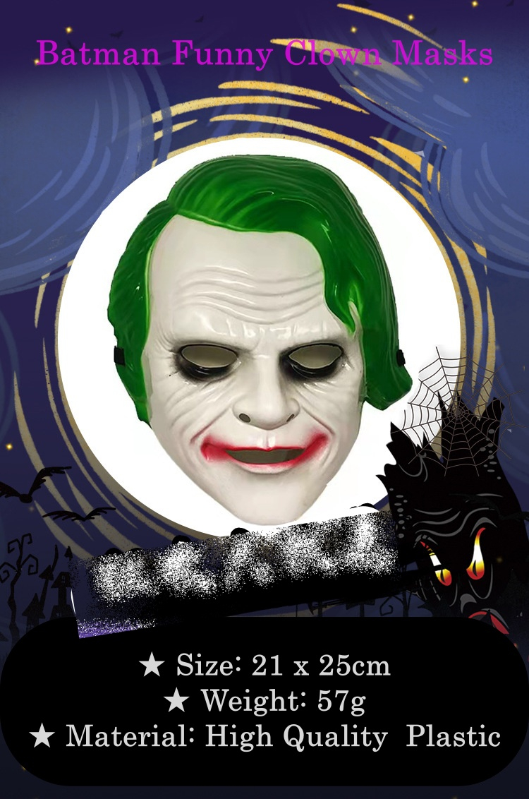 Joker Masks Halloween Batman Funny Clown Masks Party Masks Masquerade ...