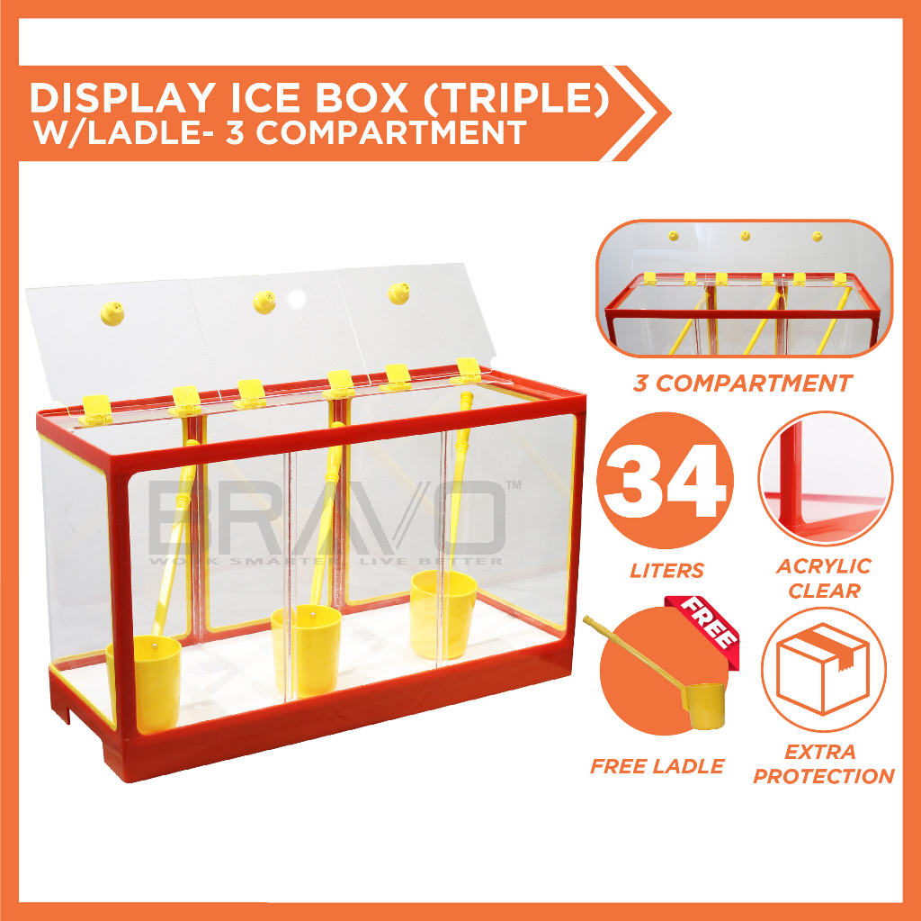 3 Compartment(Partition) Balang Air Pasar Malam Beverage Container With ...