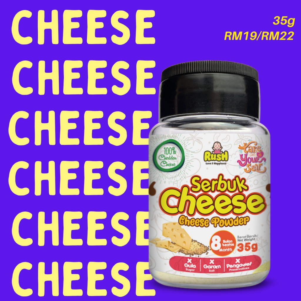 RUSH BABY SERBUK CHEESE 35G 8M+ SEASONING CHEESE POWDER | Shopee Malaysia