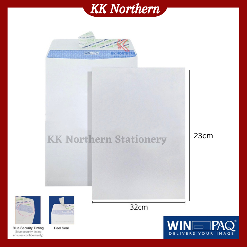 (5pcs) Envelope A4 9x12 3/4 Brown / White 23cm x 32cm Self Adhesive ...