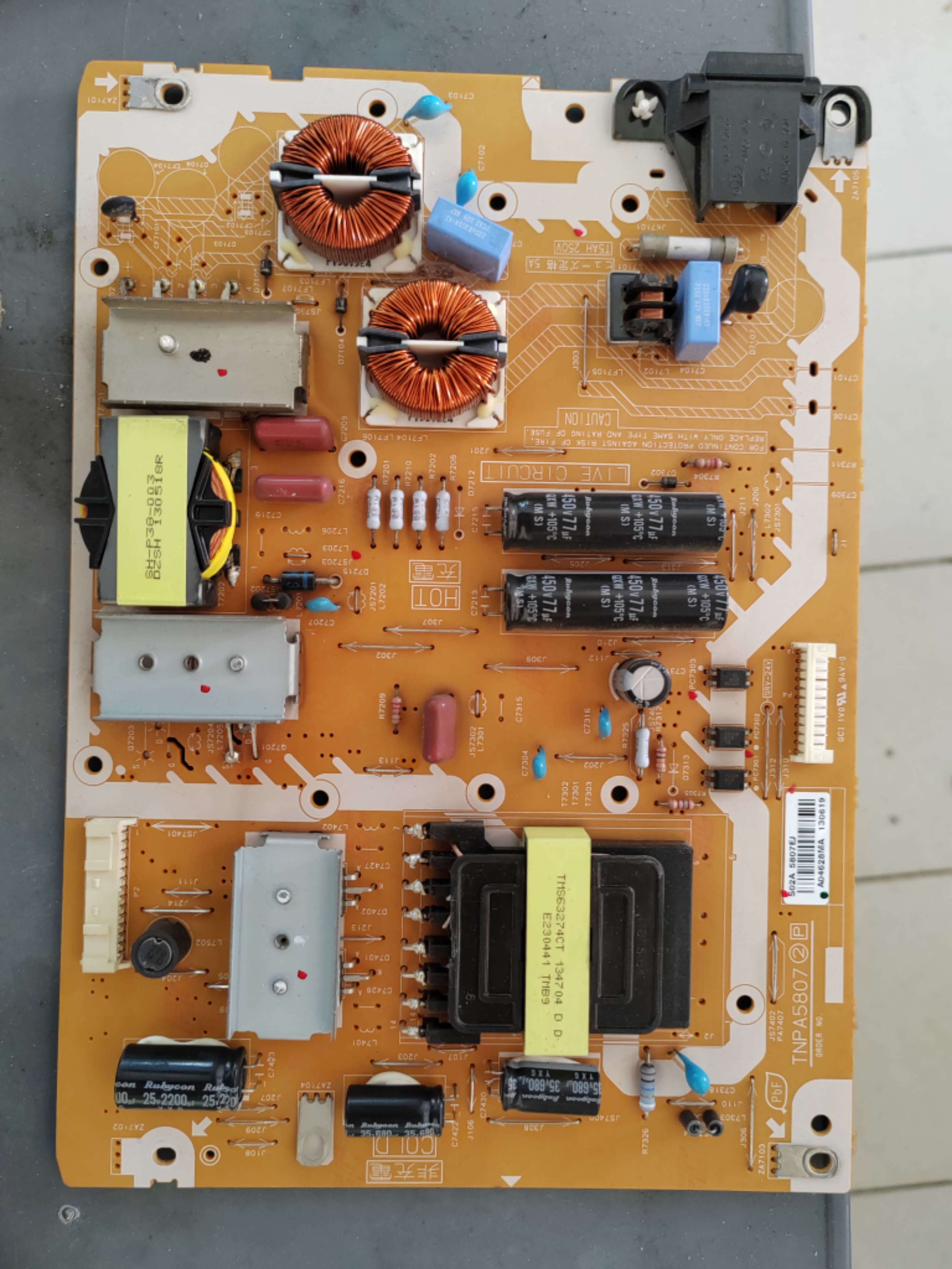 Panasonic TH -L50B6K LED TV POWER BOARD MainBoard BacklightBoard T-CON ...