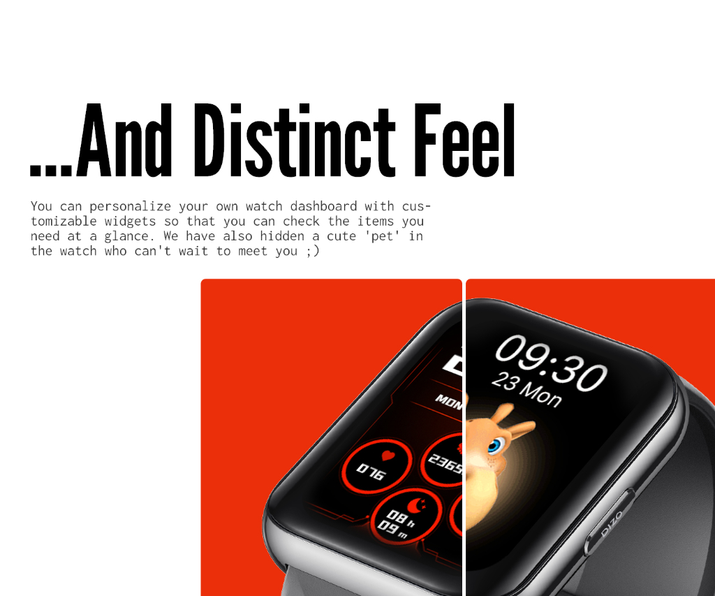 Dizo D Big Bright Display Smart Watch (1.8") | Shopee Malaysia