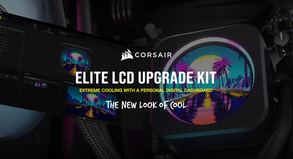 Corsair iCUE ELITE CPU Cooler LCD Display Upgrade Kit - Black/White/Ice ...