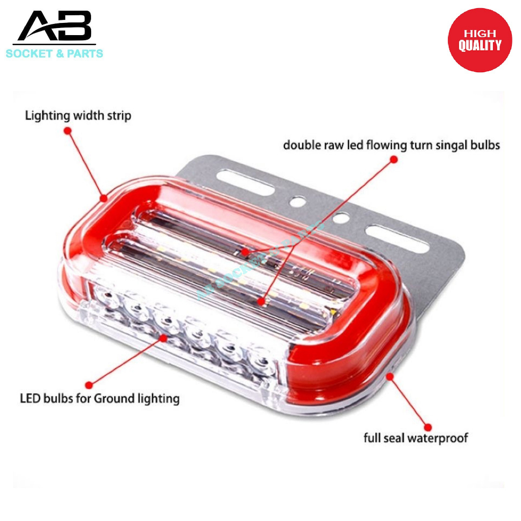 LED Side Lamp 12V 24V LED Double Colorful Side Light Marker Aksesori ...