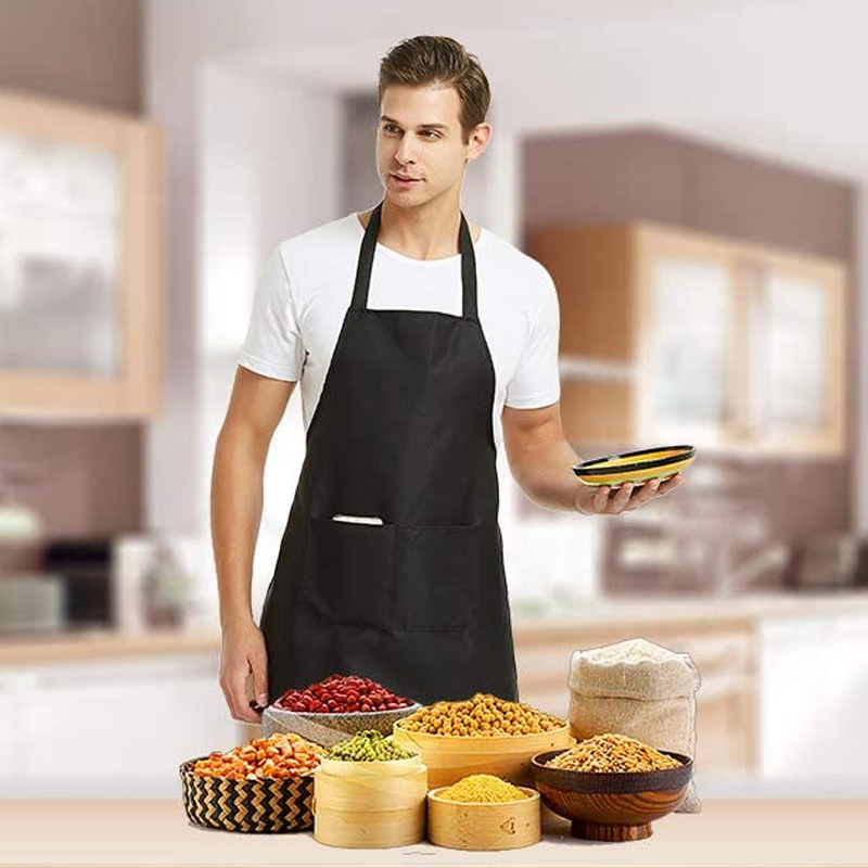 𝐖𝐀𝐓𝐄𝐑𝐏𝐑𝐎𝐎𝐅 Duo Pocket Kitchen Apron Waterproof Oilproof Clothes ...