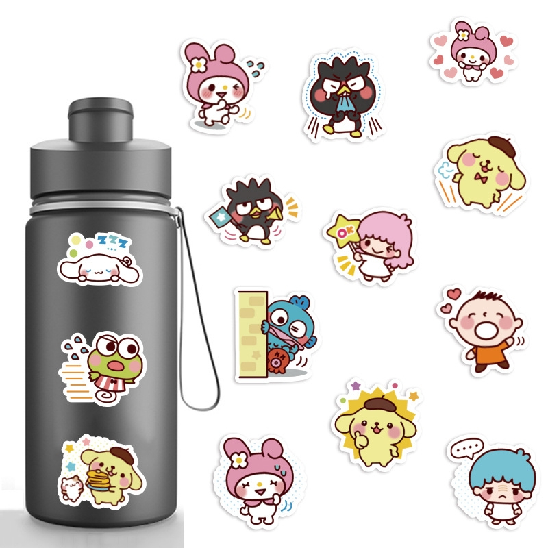 Cute Cartoon Sanrio Characters Die Cut Deco Stickers Pack DIY ...