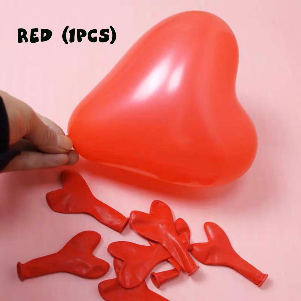 1PCS 10 inch Heart Shape Latex Balloon Happy Birthday Wedding Party ...