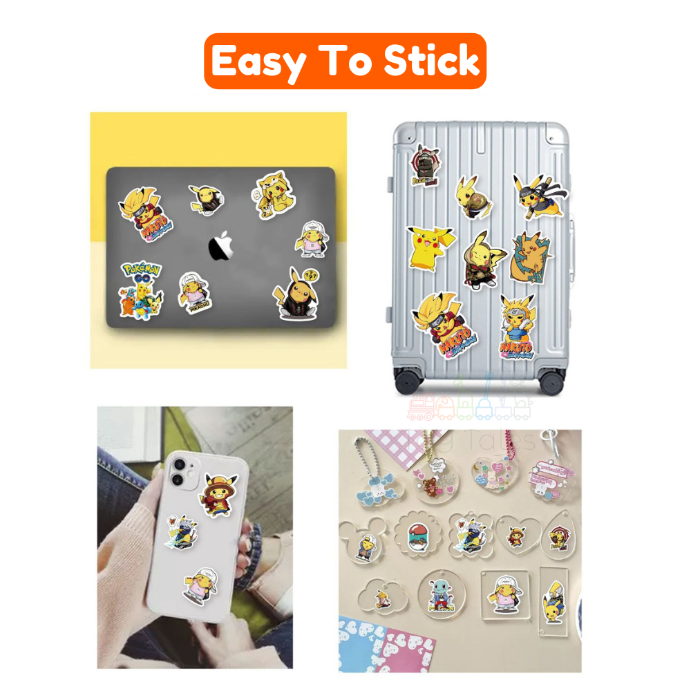 ToyTales 🍭 POKEMON STICKER Set [63pcs] 🍭 Pikachu Stickers For Kids ...