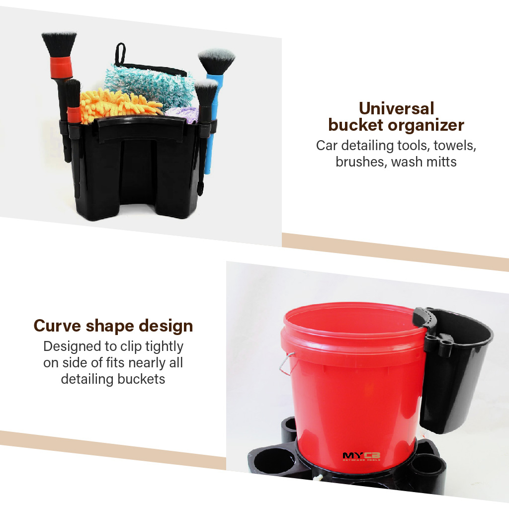 MYCB Small Hanging Bucket [Black] Universal Bucket Organizer Car ...