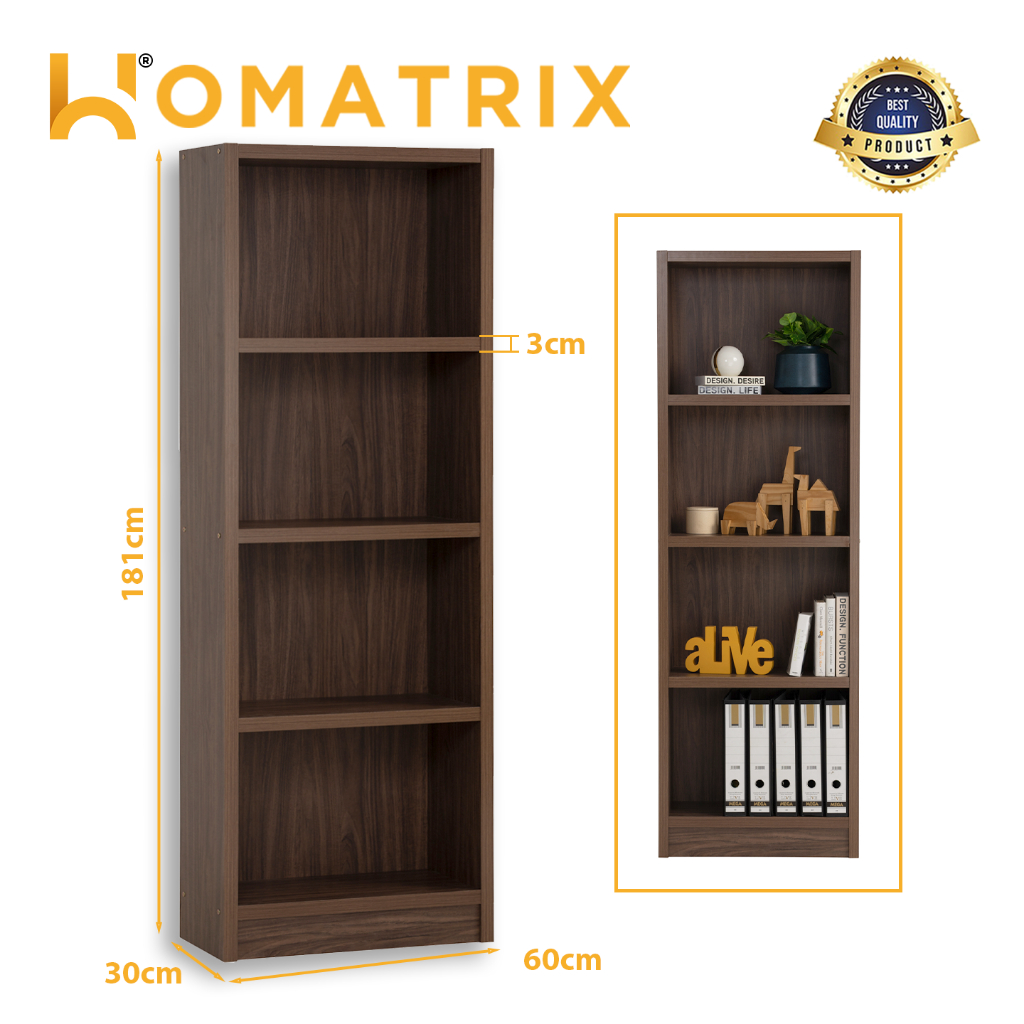 HOMATRIX Wooden Multipurpose Rack Book Shelf Cabinet Display Open ...