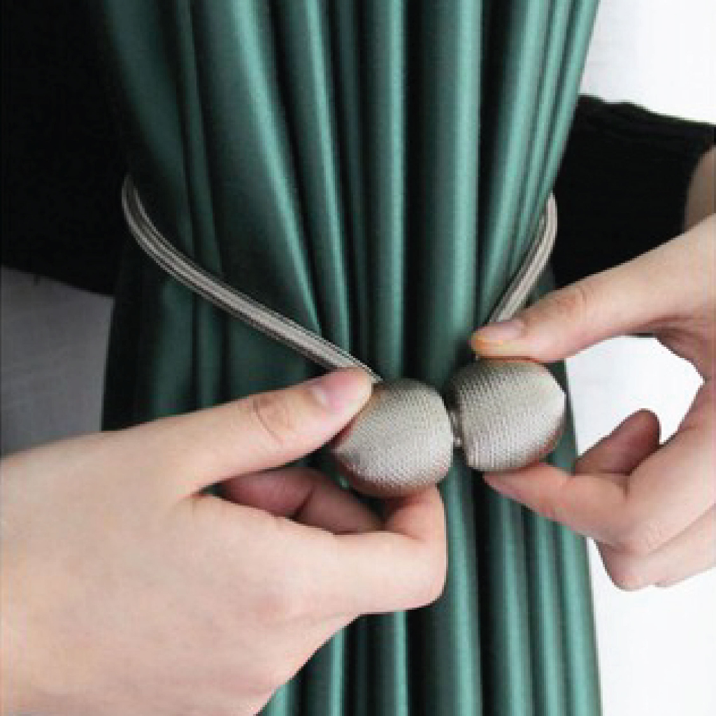 Magnetic Curtain Tiebacks Pearl Ball Design Tieback Rope Holdback ...