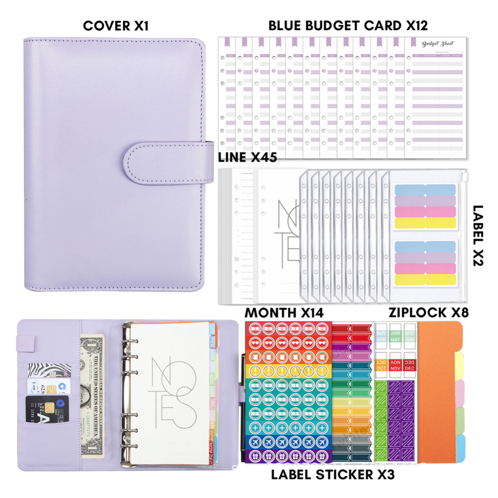 Whitespace PU Leather Cash Planner Value Set Deluxe Quality Buku ...