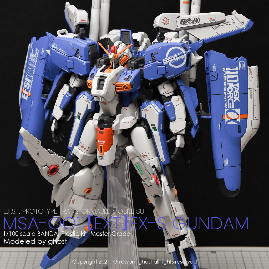 [COPY GHOST] MG49 MG 1/100 MSA-0011[EXT] EX-S GUNDAM WATER SLIDE DECAL ...