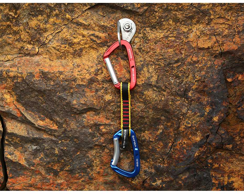 VgoNature Rock Climbing Safety Lock Extender Carabiner Buckle Quickdraw ...
